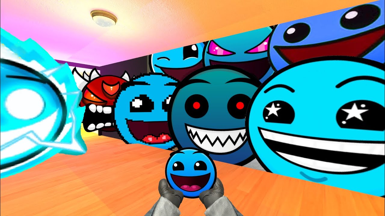 Saving Baby BlueFace From Geometry Dash Emoji "WATER IN THE HILL" And ...
