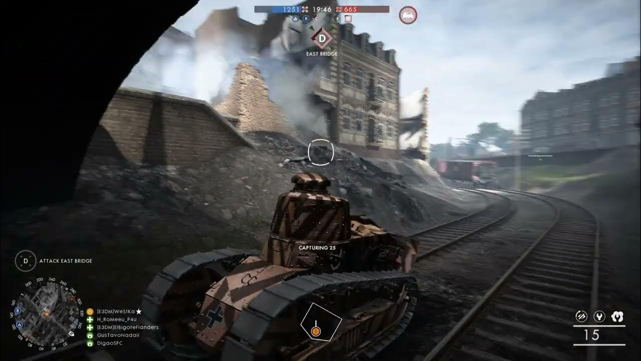 Battlefield 1 | Killing the Behemoth Armored Train with a Infantry Light Tank? - YouTube