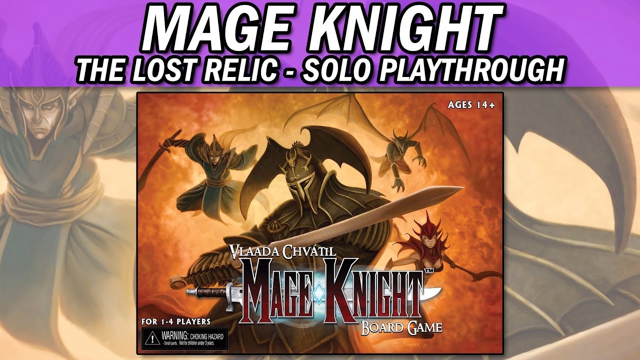 Mage Knight: The Lost Relic Scenario - Solo Playthrough - YouTube