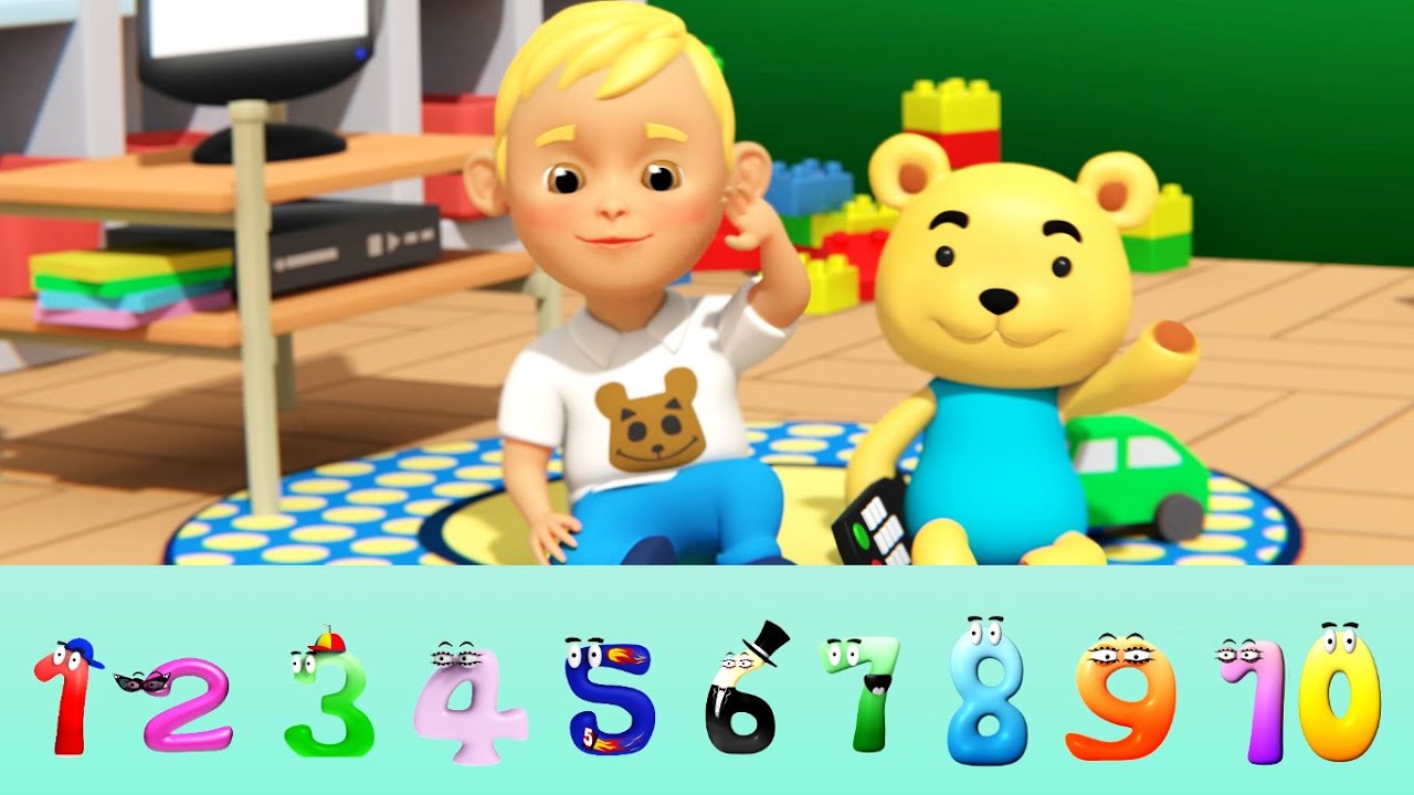 Numerele de la 1 la 10 in Romana pentru Copii - StarKidsLearning - YouTube