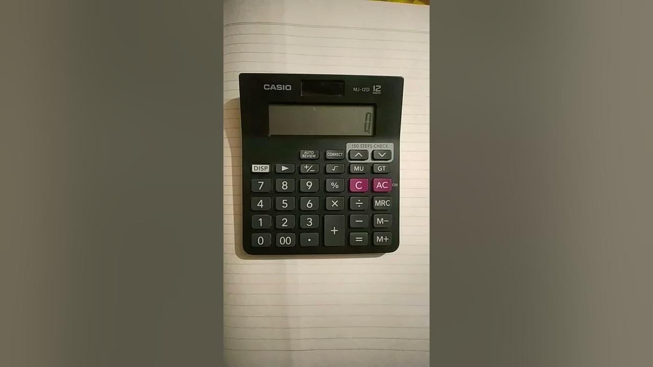 How to off Casio calculator MJ-12D TRICK 💯 WORKING 😊😊II Frustration 😠 II #shorts #calculator ...