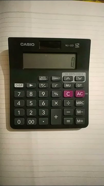 How to off Casio calculator MJ-12D TRICK 💯 WORKING 😊😊II Frustration 😠 II #shorts #calculator ...