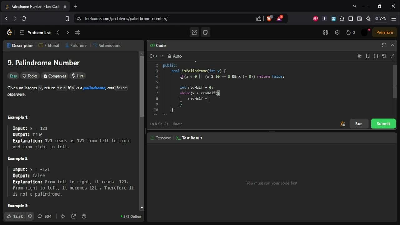 برمجهleetcode-9 - YouTube