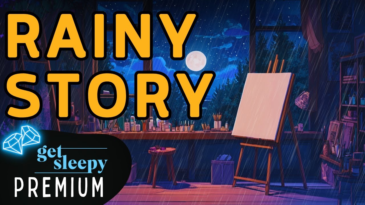 💤 Relaxing RAINY Story for Sleep 🌧️ A Rainy Evening in the Art Studio ...