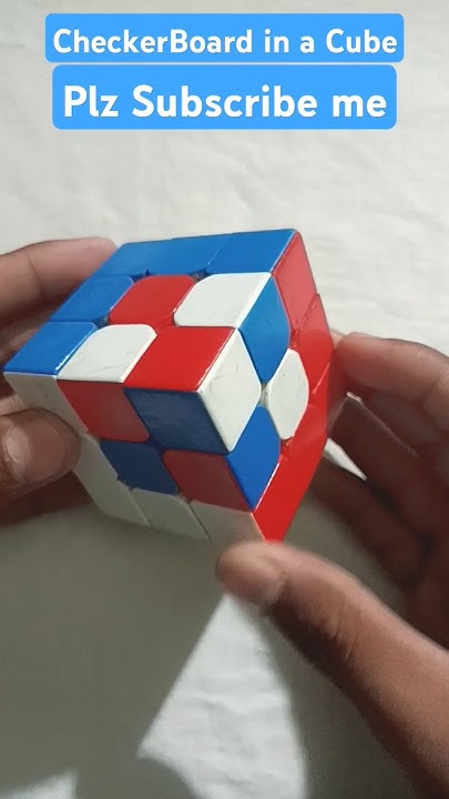 How to make CheckerBoard in a Cube 3×3 # || Tutorial ||# ( Shorts )# - YouTube