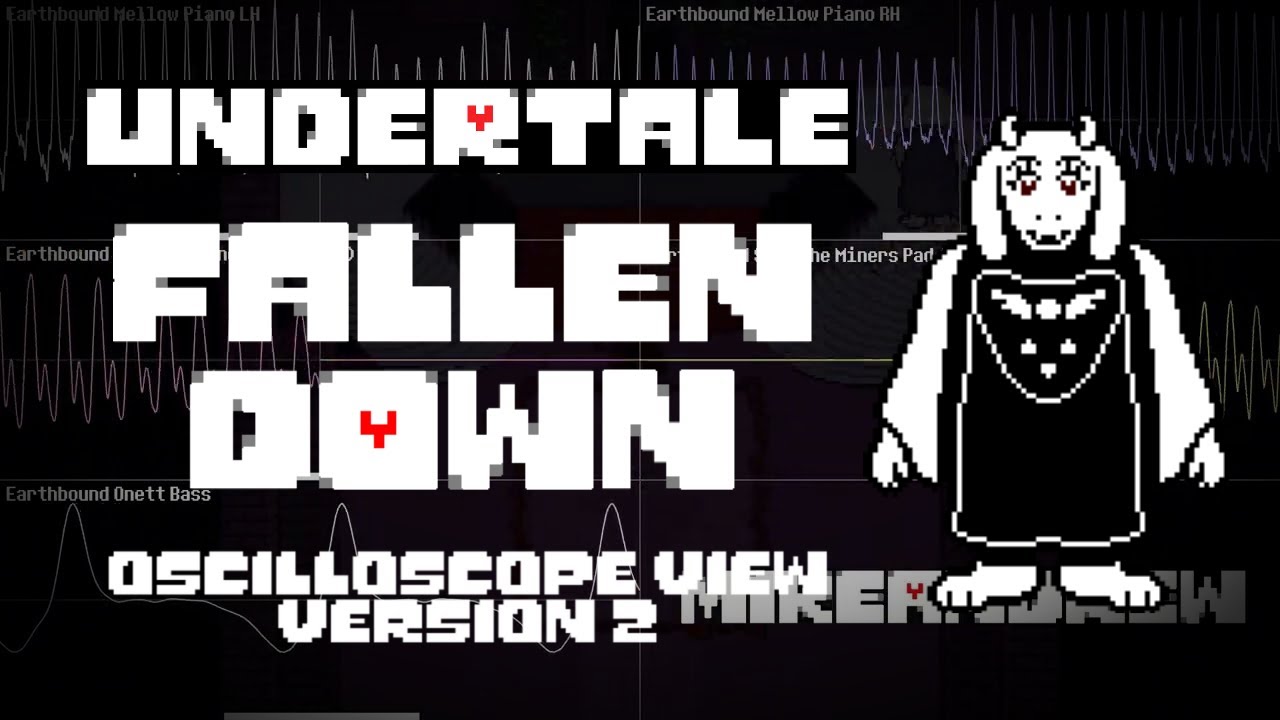 Undertale OST: 004 - Fallen Down (Oscilloscope View) - YouTube