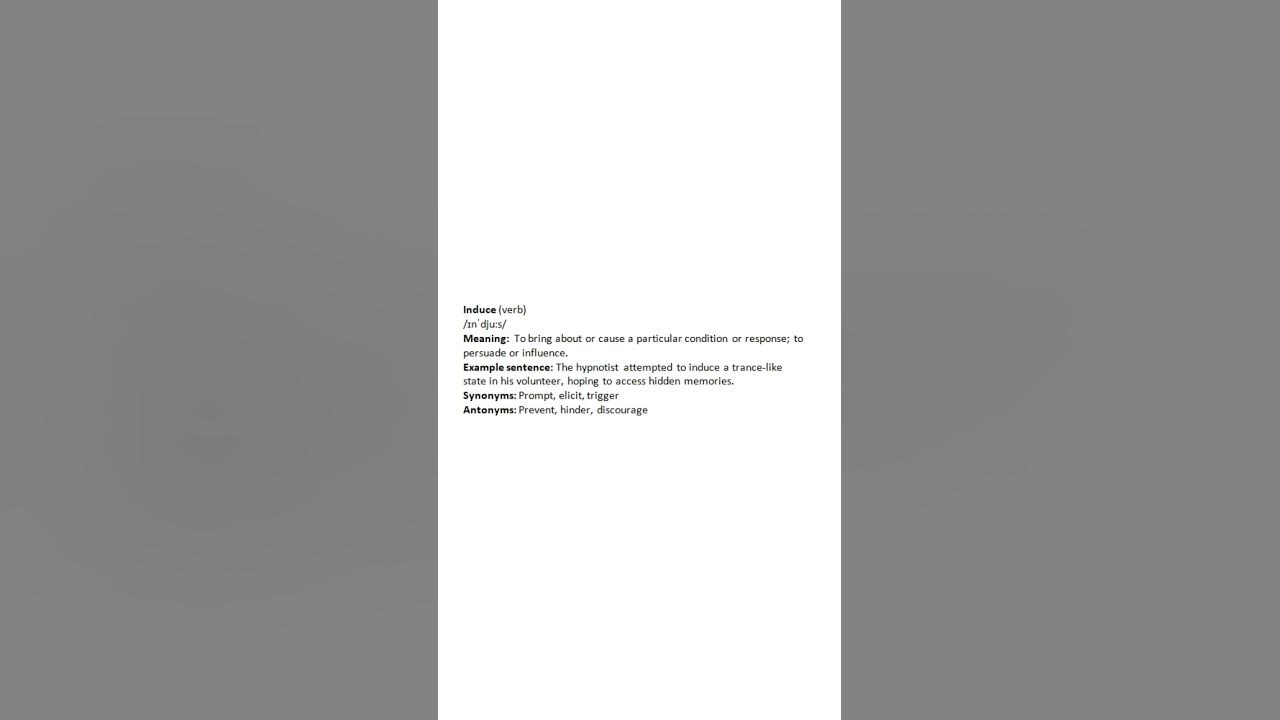 300 Induce SAT preparation word TOP 500 SAT Words #learning #satwords #education - YouTube