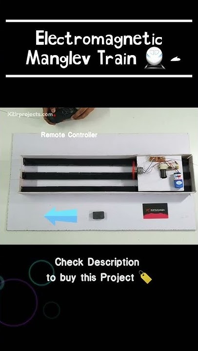 Magnetic Manglev Train Project #scienceproject #scienceandtechnology # ...