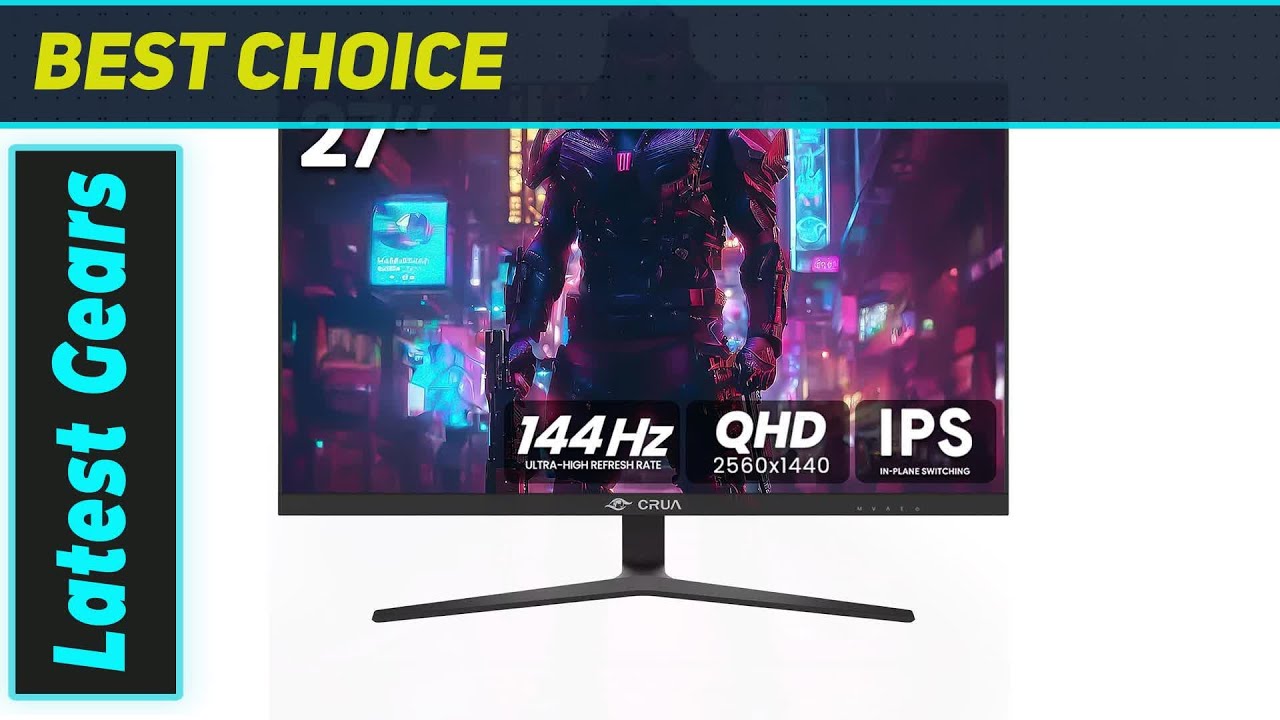 CRUA 27 Inch Monitor: A Budget Gaming Beast? - YouTube