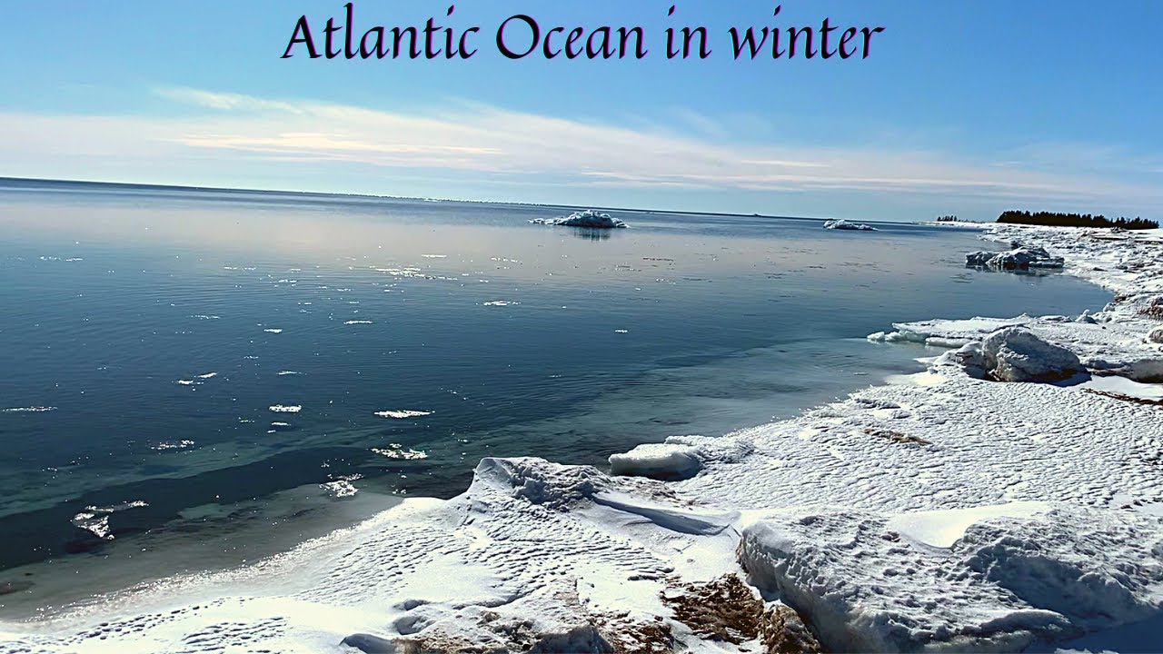 Natural beauty of Atlantic Ocean in winter. Relaxing Music. - YouTube