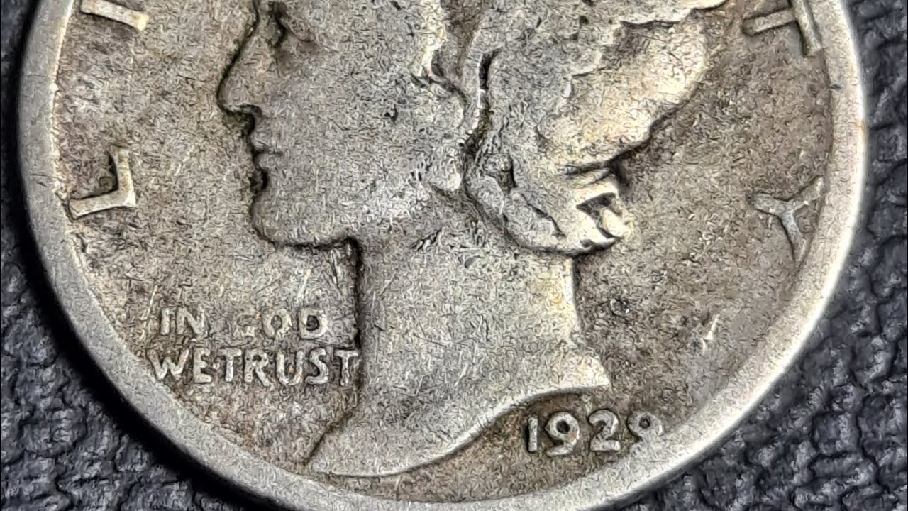 1929 Silver Mercury Dime. - YouTube