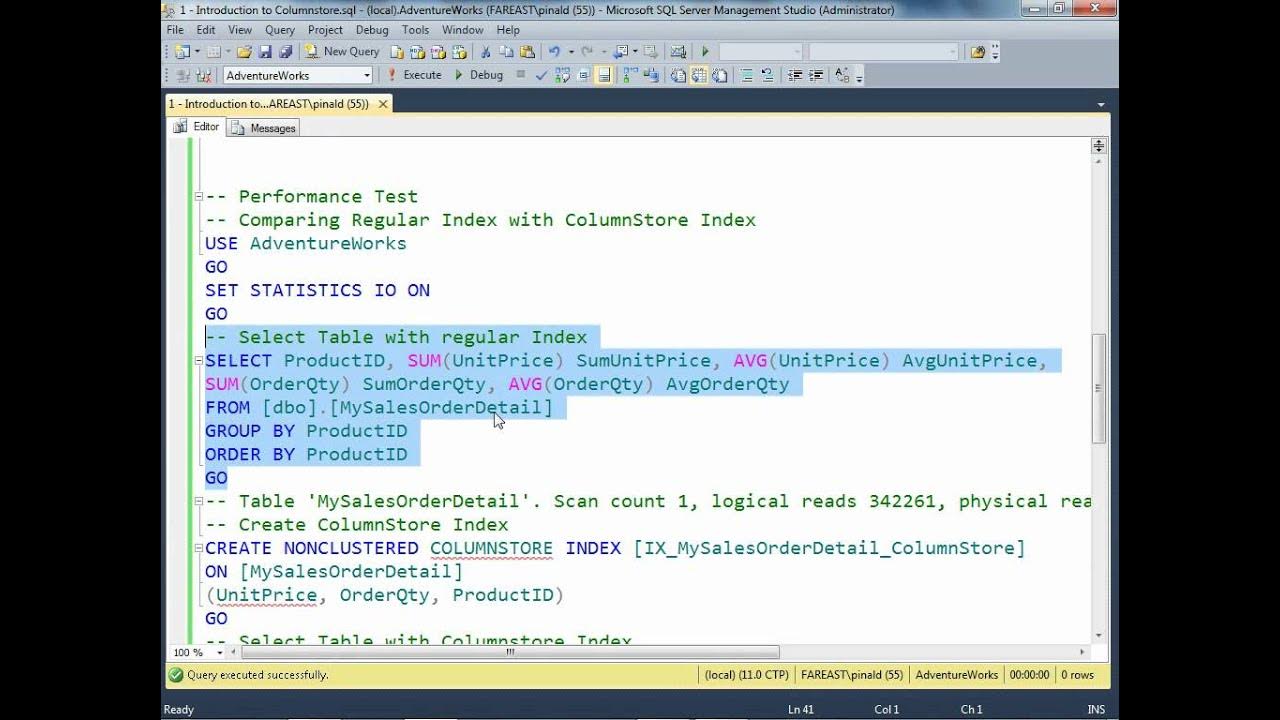 Introduction to Columnstore Index by Pinal Dave - YouTube