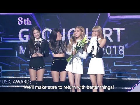 [190123] BLACKPINK Winning Speech Gaon Chart Music Awards 2019