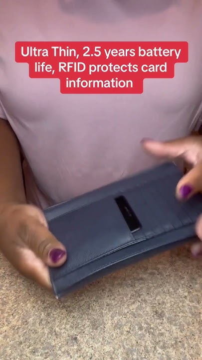Never lose your wallet again with this smart tracker! #wallet #rfid - YouTube