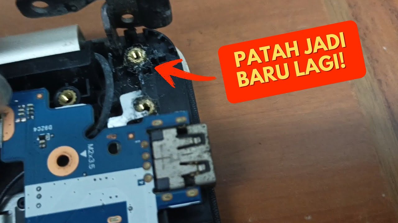 Perbaikan Engsel Laptop HP 14-ck0011TU Patah | Tutorial Lengkap & Hasil ...