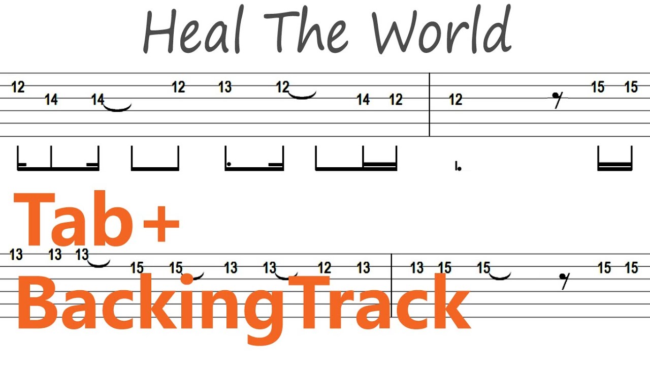 Michael Jackson - Heal The World / Guitar Tab+BackingTrack - YouTube