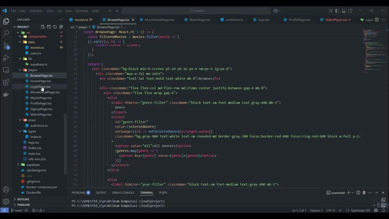 membuat web nonton film menggunakan docker dan php - YouTube