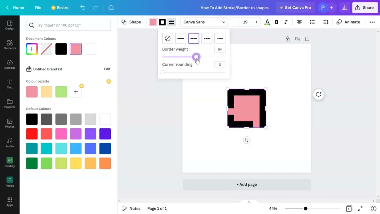 Canva Design Hacks How To Add Stroke Border To Shapes Like A Pro YouTube Canva Design Hacks How To Add Stroke Border To Shapes Like A Pro YouTube