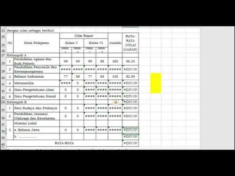 Menambah Sheet Keterangan Nilai Raport Aplikasi SKL Ijazah Excel - YouTube