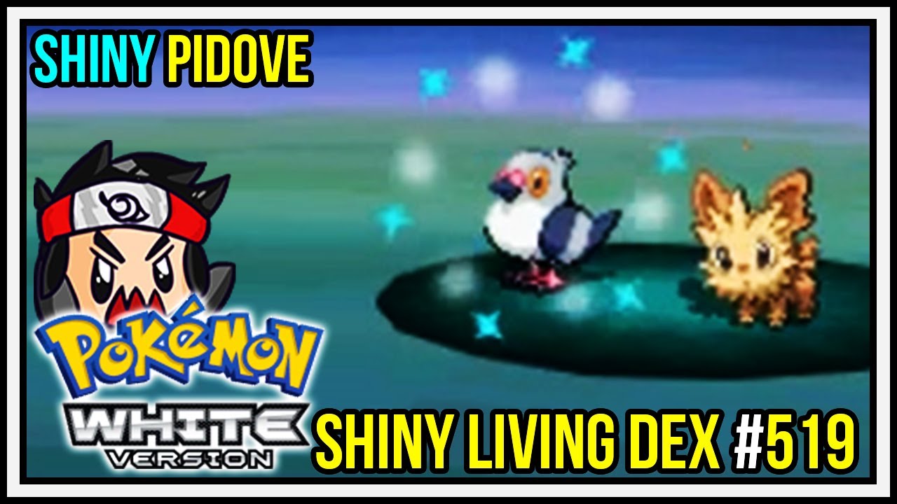 FULL ODDS SHINY PIDOVE REACTION IN POKEMON WHITE! Shiny Living Dex #519 - YouTube