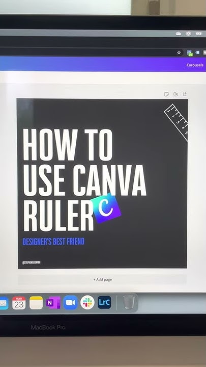 How To Use Ruler and Guide in Canva #Shorts - YouTube
