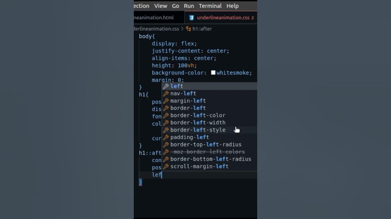 Easy And Modren Underline Animation To Highlight the text on hover #css #coding #html - YouTube