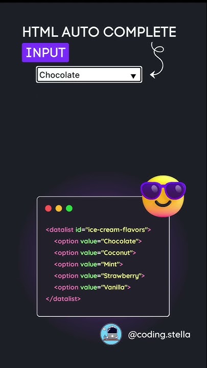 HTML Auto Complete - YouTube