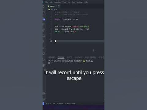 Create Simple Keylogger Using Python & keyboard Module - YouTube