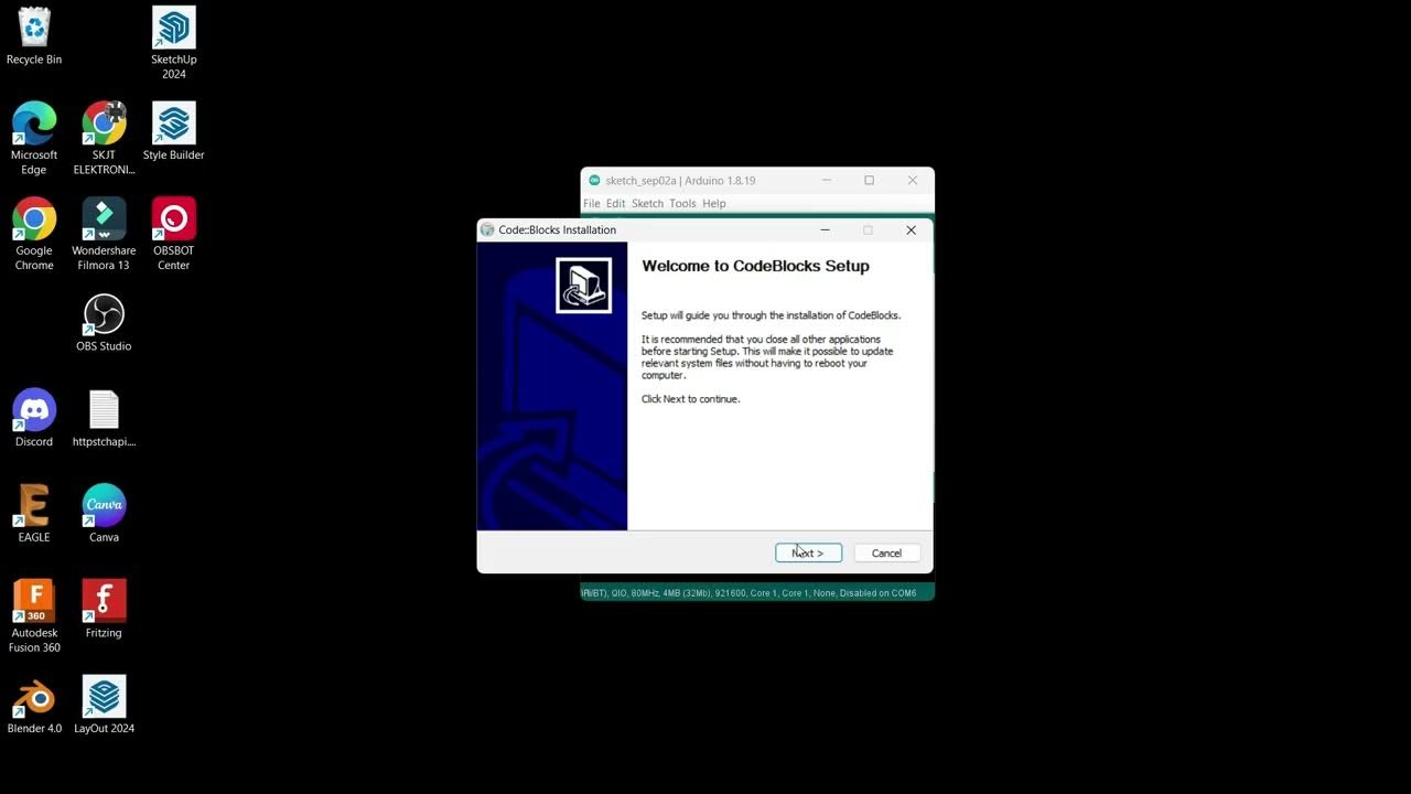 instal arduino dan code blocks - YouTube