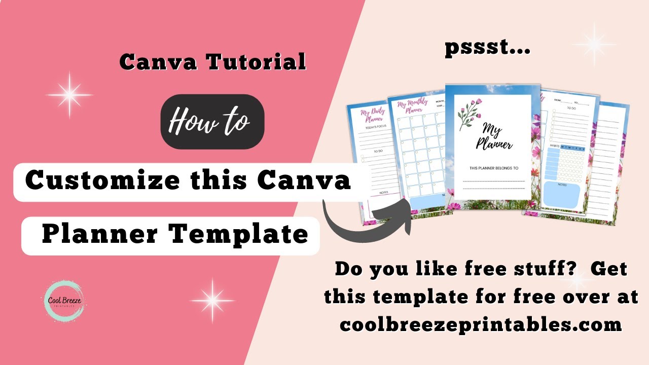 Customize this Cute Canva Planner Template - YouTube