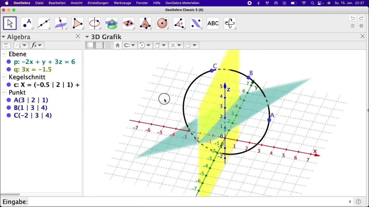GeoGebra Tutorial - Analytische Geometrie - Kugeln im Raum - YouTube