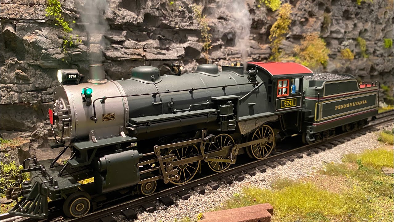Lionel Legacy 4-6-0 Pennsylvania #5741 - 10 Wheeler custom run METCA G5 - YouTube