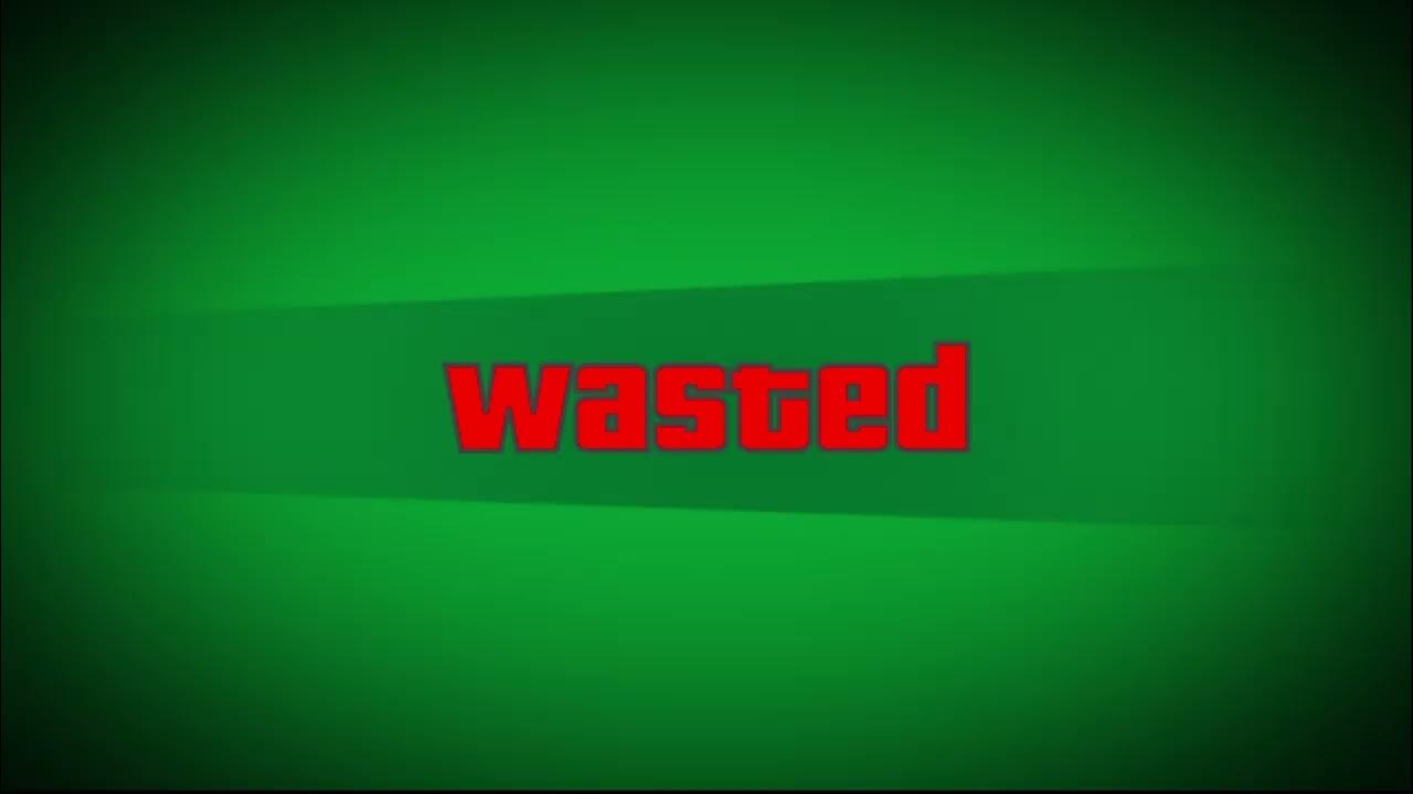GTA Grand Theft Auto Wasted Green Screen Effect Motion Graphics 4K Copyright Free - YouTube
