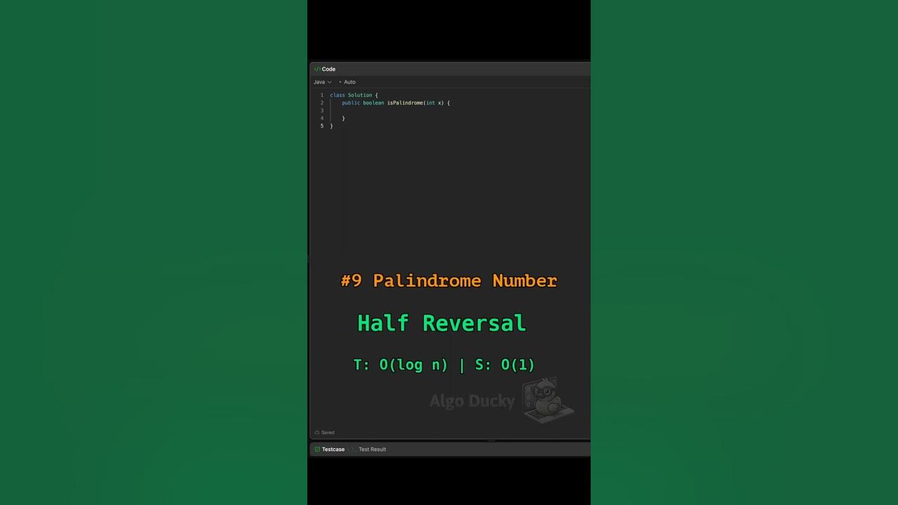 LeetCode 9: Palindrome Number in Constant Space | No Strings Needed ...