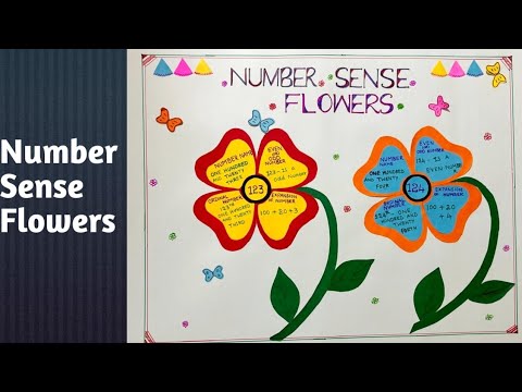 Number Sense Flowers 2nd Grade Project||School Project - YouTube