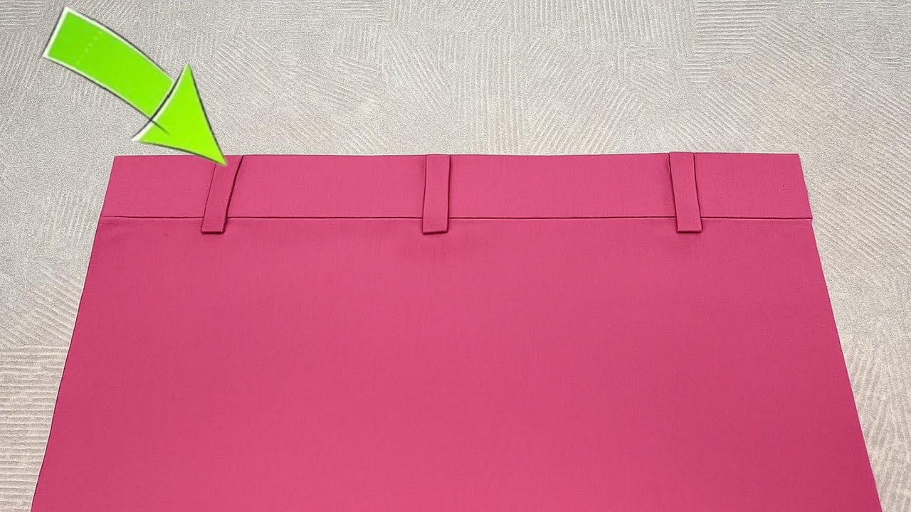 How to Sew Belt Loops for Skirts & Pants | Easy sewing Tutorial - YouTube