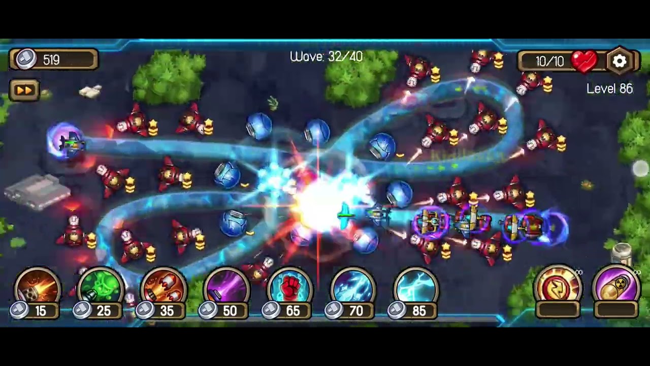 Level 86 of Tower Defense Galaxy Legend Game reels - YouTube