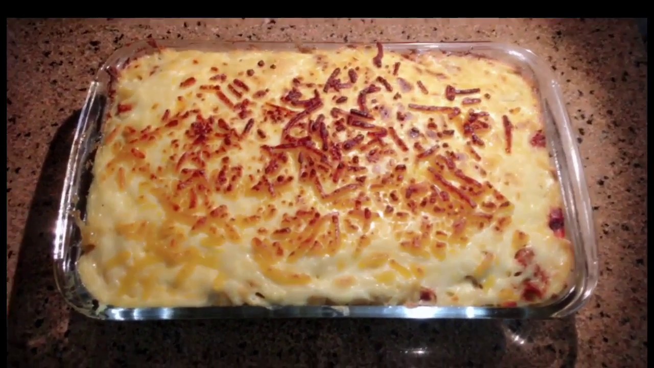 Baked macaroni bechamel with ground beef/simplydols gonzales - YouTube