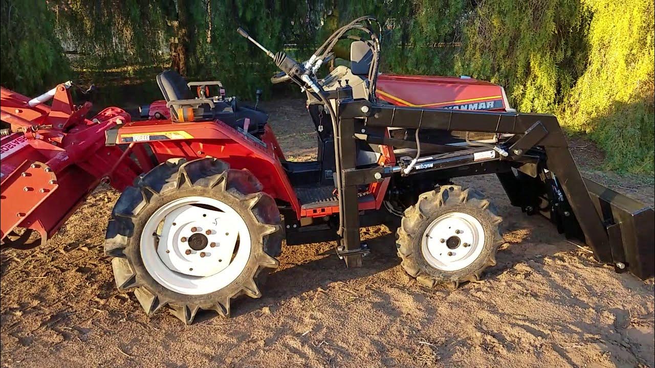 Yanmar F155D 4x4 used compact tractor for sale by Toughtractors.com - YouTube