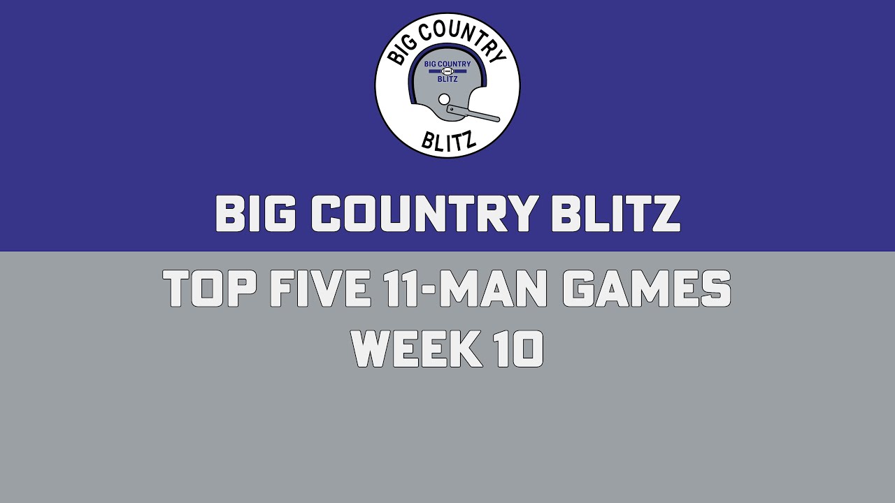 Blitz Picks: Week 10 Top Five 11-Man Games - YouTube