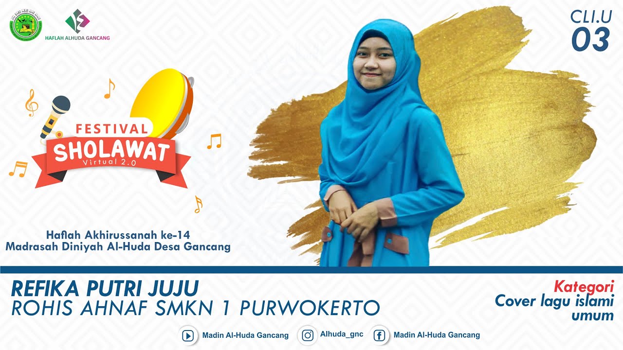 JUARA 2 Refika Putri Juju | Festival Sholawat Virtual 2.0 Madin Al-huda ...