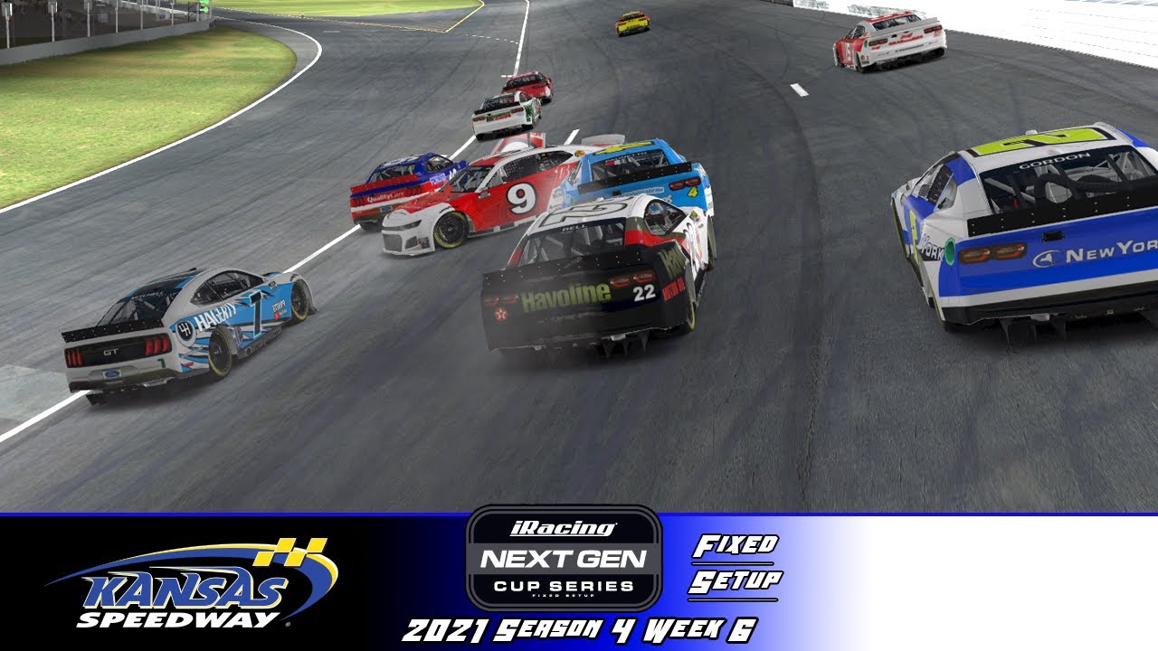 iRacing NASCAR Next Gen Series (Fixed) @ Kansas Speedway - YouTube
