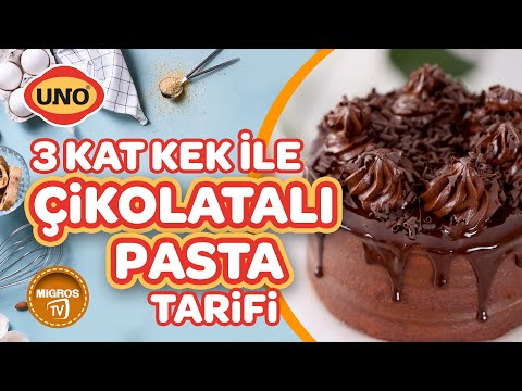 UNO 3 Kat Pastaban ile Çikolatalı Pasta Tarifi