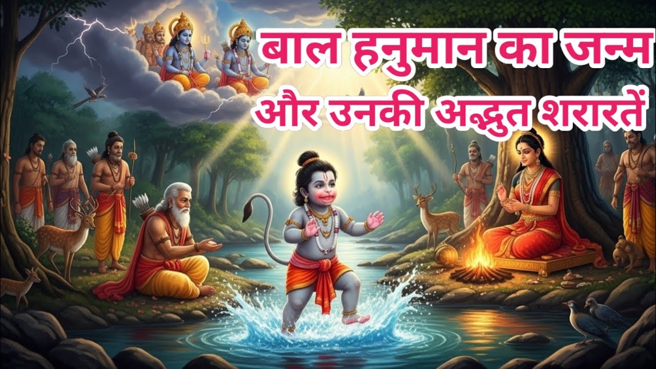 बाल हनुमान का जन्म और उनकी अद्भुत शरारतें | बाल हनुमान की अद्भुत कहानी ...