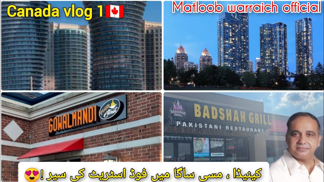 Canada , Mississauga mean food street ki saeer 😍🇨🇦 |Matloob warraich ...