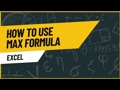 How to use MAXIMUM formula in Ms Excel|| Mix formula in Ms Excel ...
