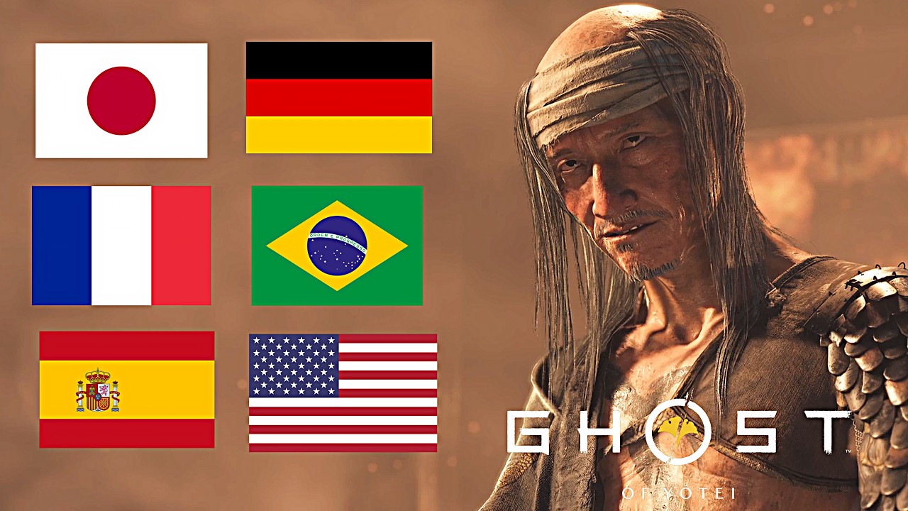 Ghost of Yotei in 11 Different Languages - YouTube