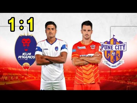 Delhi Dynamos vs Pune City 1-1 | Match Review | Highlights | ISL 2018 ...