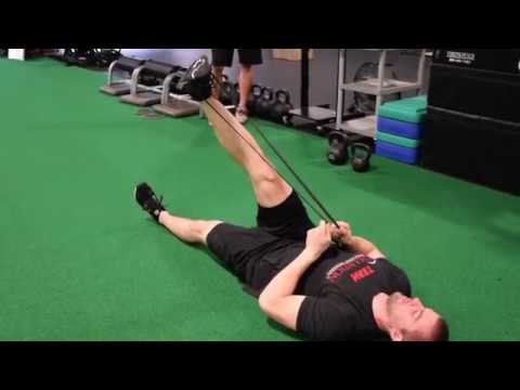 Supine 3-way Hamstring Assisted Stretch - YouTube