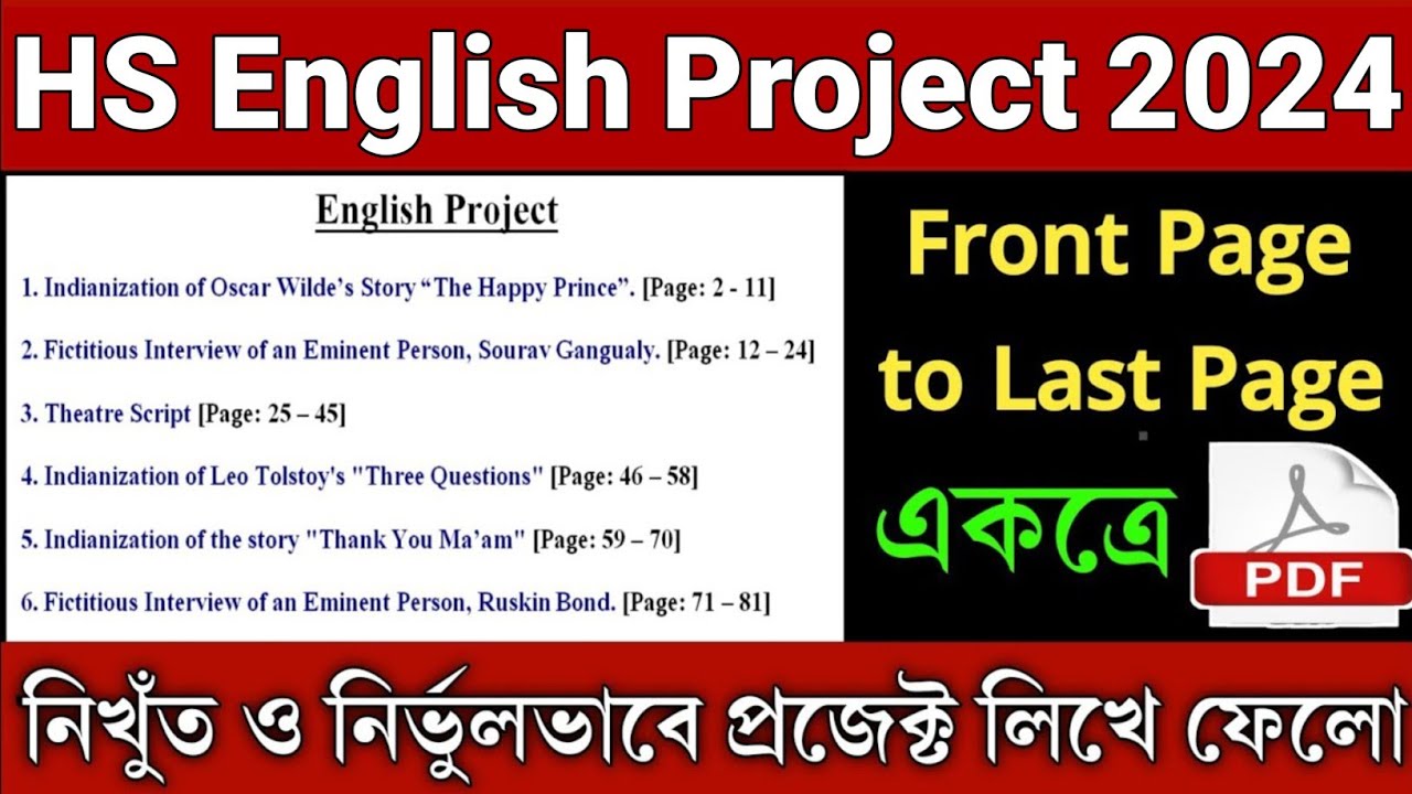 HS English Project 2024 Class 12 English Project Indianization Of A HS English Project 2024 Class 12 English Project Indianization Of A